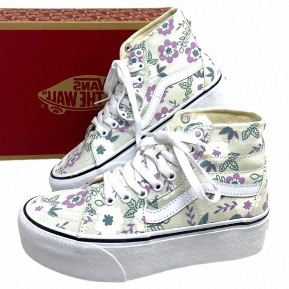 Vans | Shoes | Vans Sk8hi Tapered Platform Floral Women Sneaker ...